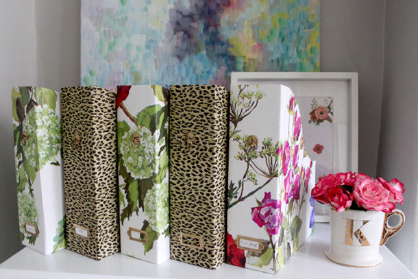 Wallpapered DIY Ikea Magazine Files - Swoon Worthy