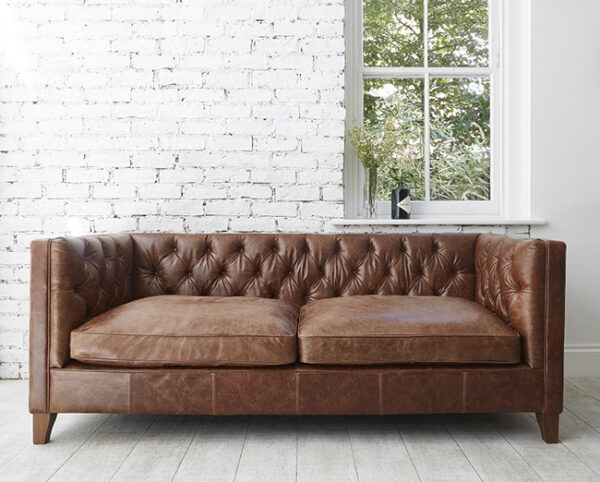 How to Glam Up a Brown Leather Sofa - Swoon Worthy