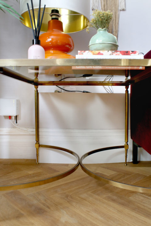 How to Conceal Cables Behind Leggy Furniture - Swoon Worthy