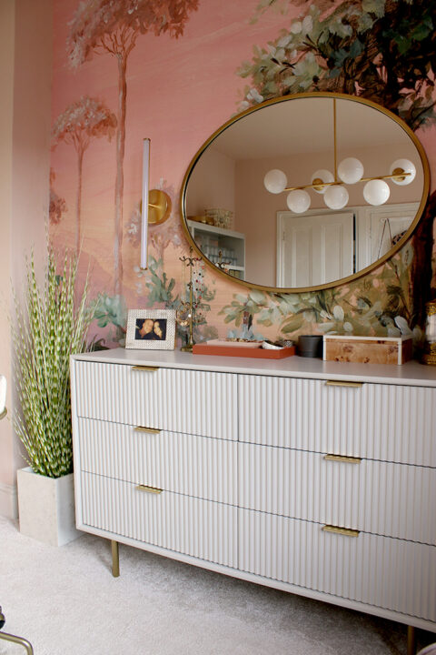The Reveal of My Glam Peach Office & Dressing Room! - Swoon Worthy