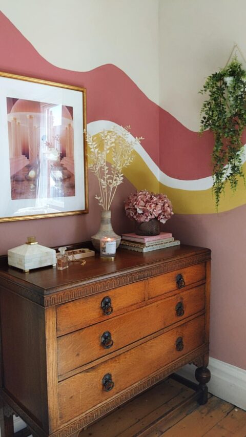 How to Create an Organic Colour Block Wall - Swoon Worthy